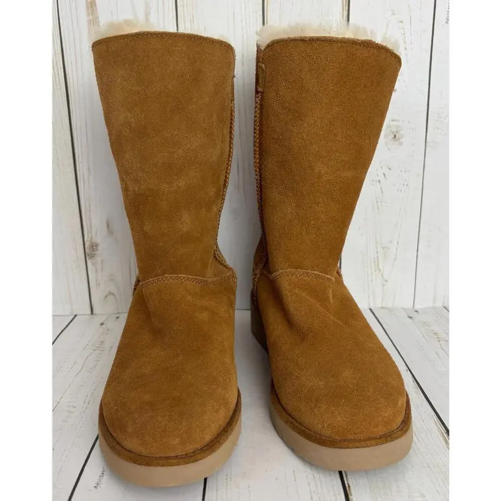 Koolaburra | Shoes | New Koolaburra By Ugg Shazi Tall Suede Wedge Boots ...